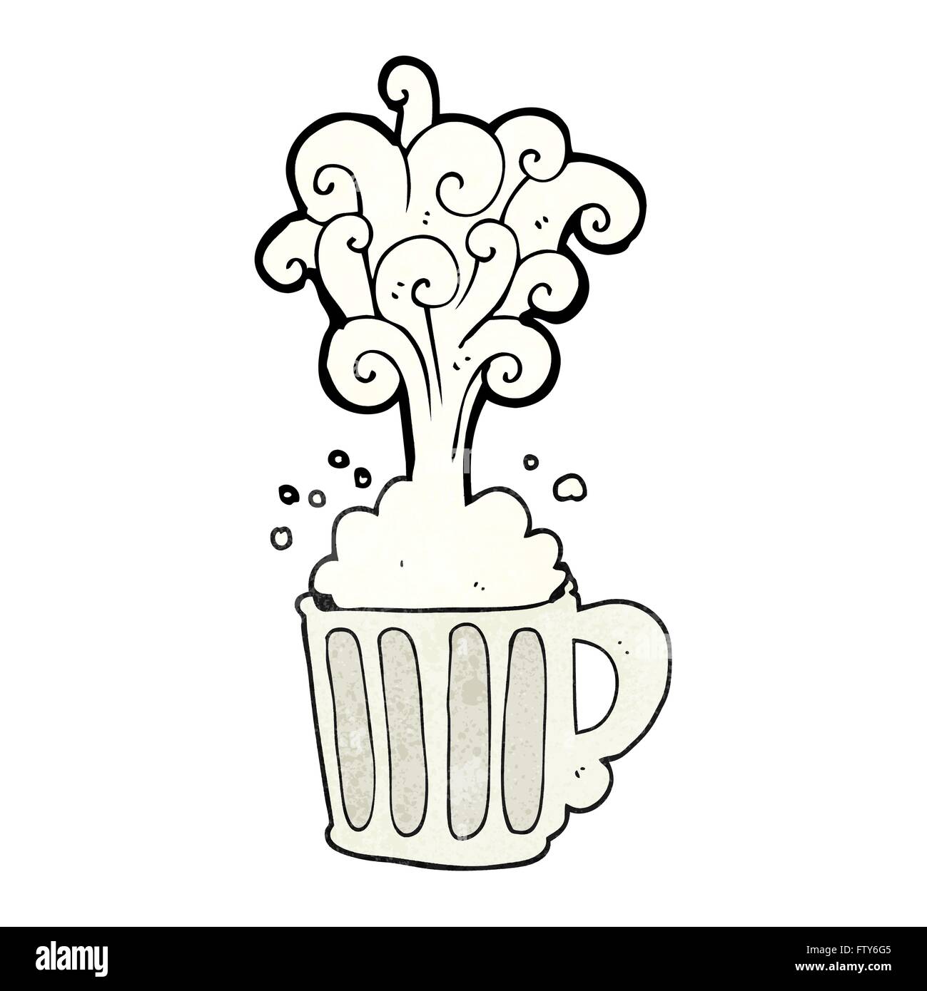 freehand textured cartoon exploding beer Stock Vector Image & Art - Alamy