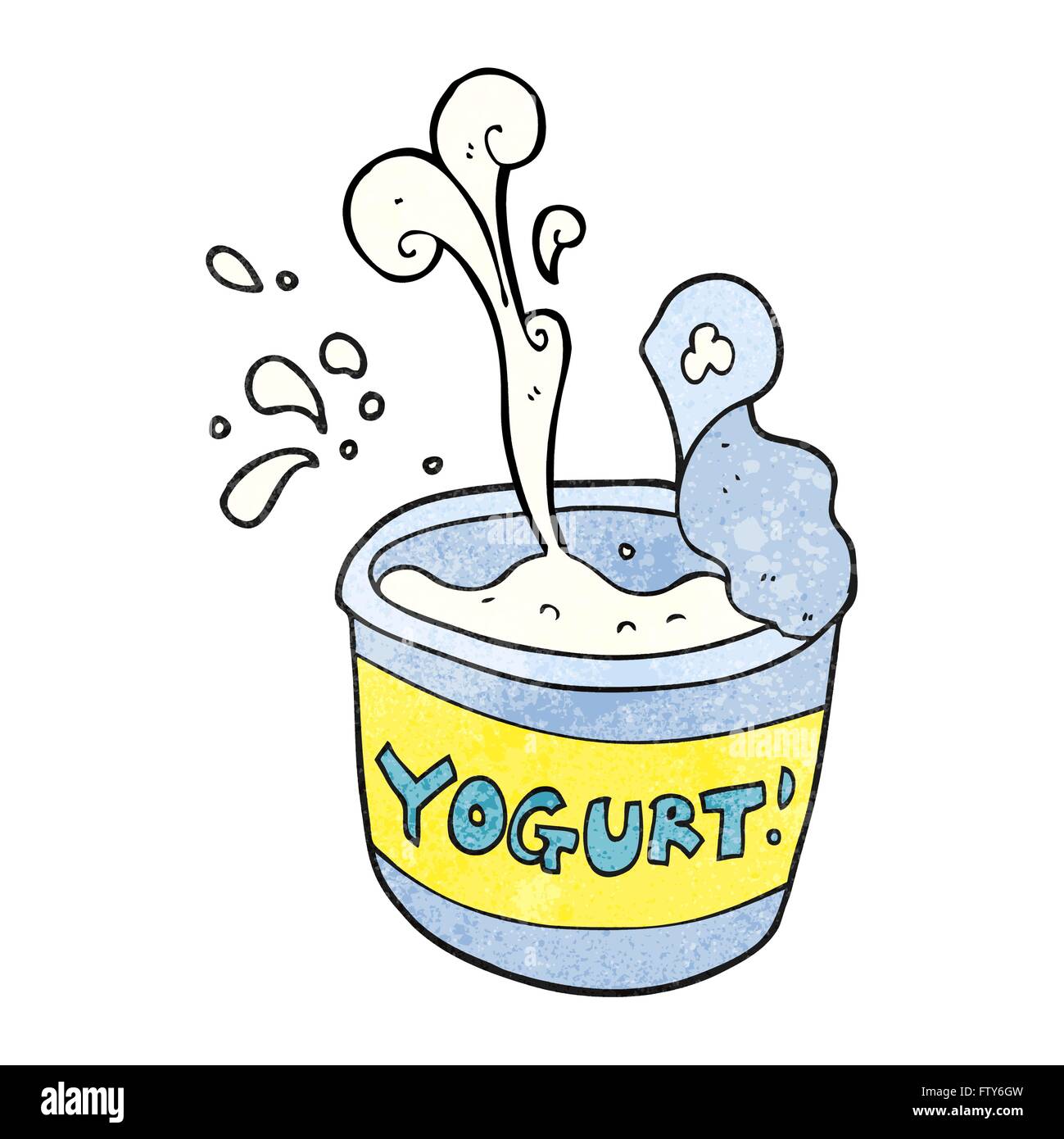 Yogurt clip art cartoon illustration Stock Vector Images - Alamy
