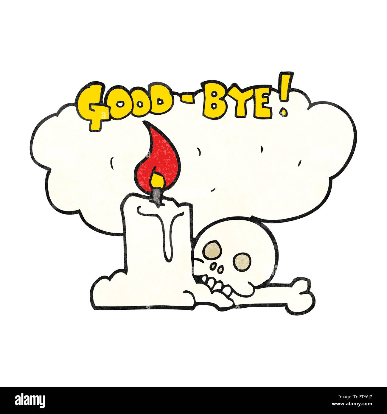 freehand textured cartoon goodbye sign Stock Vector Image & Art - Alamy