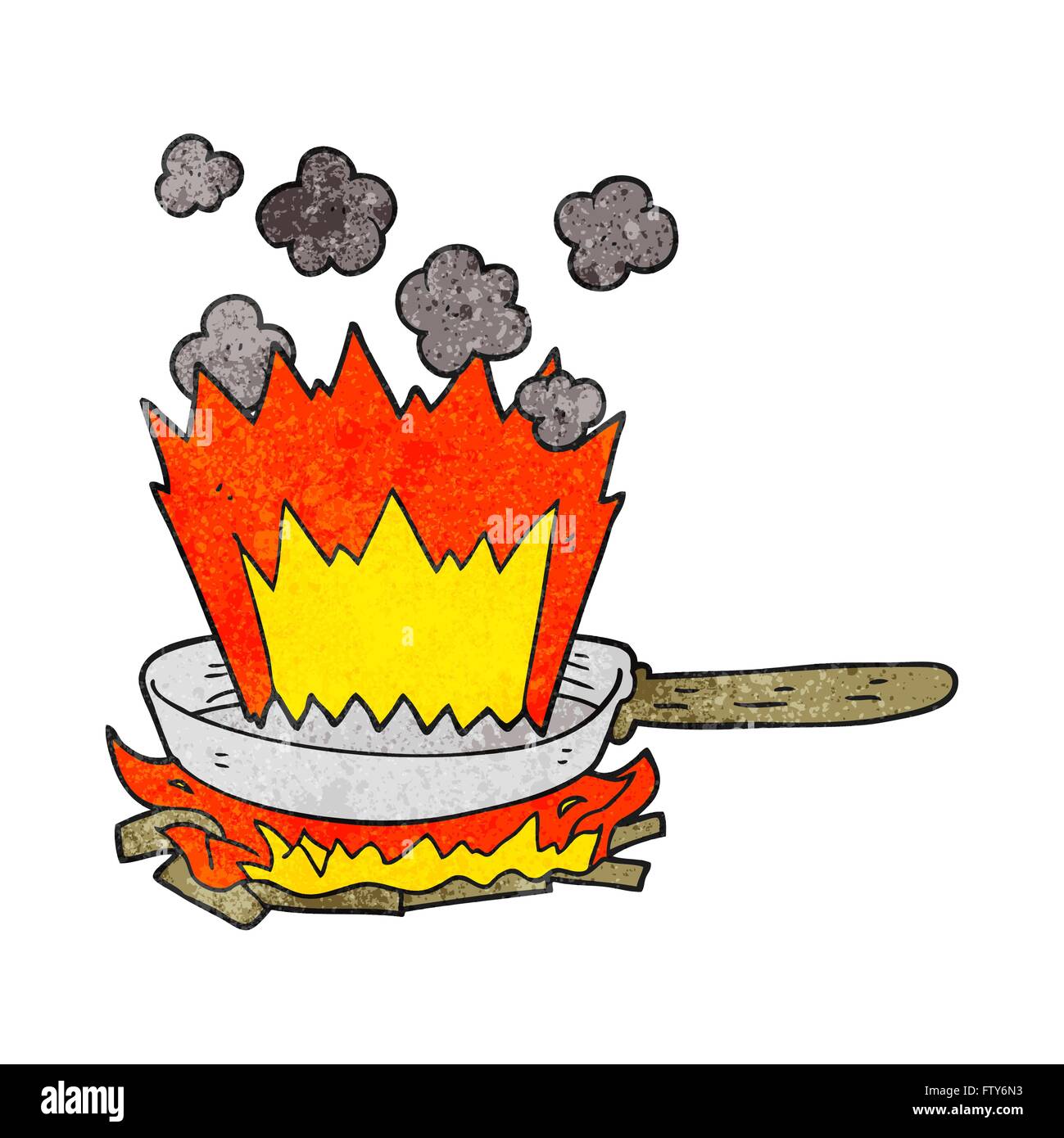 Freehand drawn cartoon frying pan hi-res stock photography and images ...