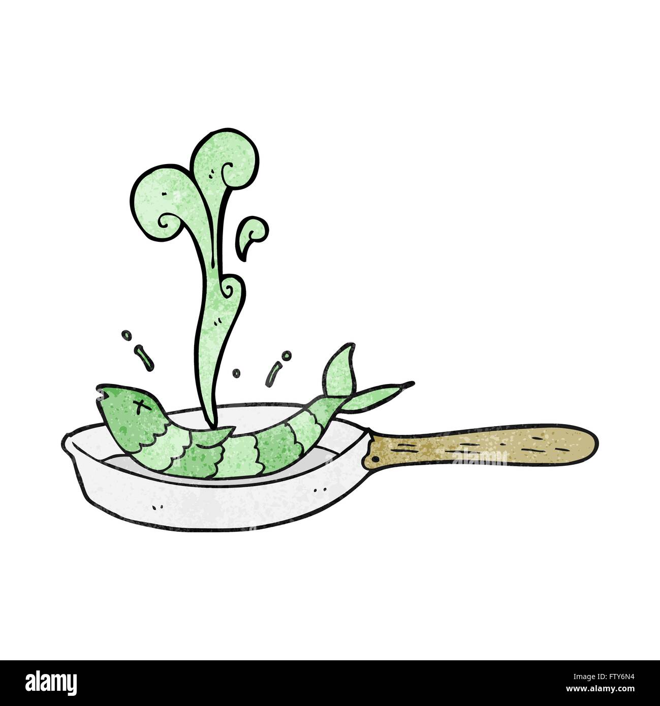 Pan frying fish Stock Vector Images - Alamy