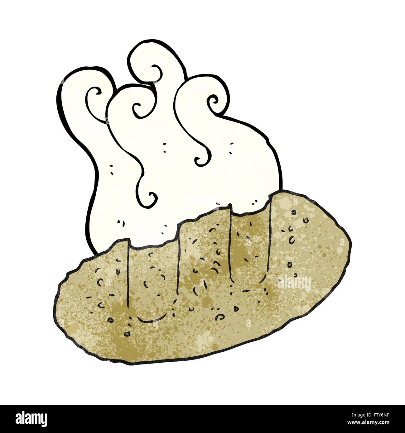 freehand textured cartoon bread Stock Vector Image & Art - Alamy