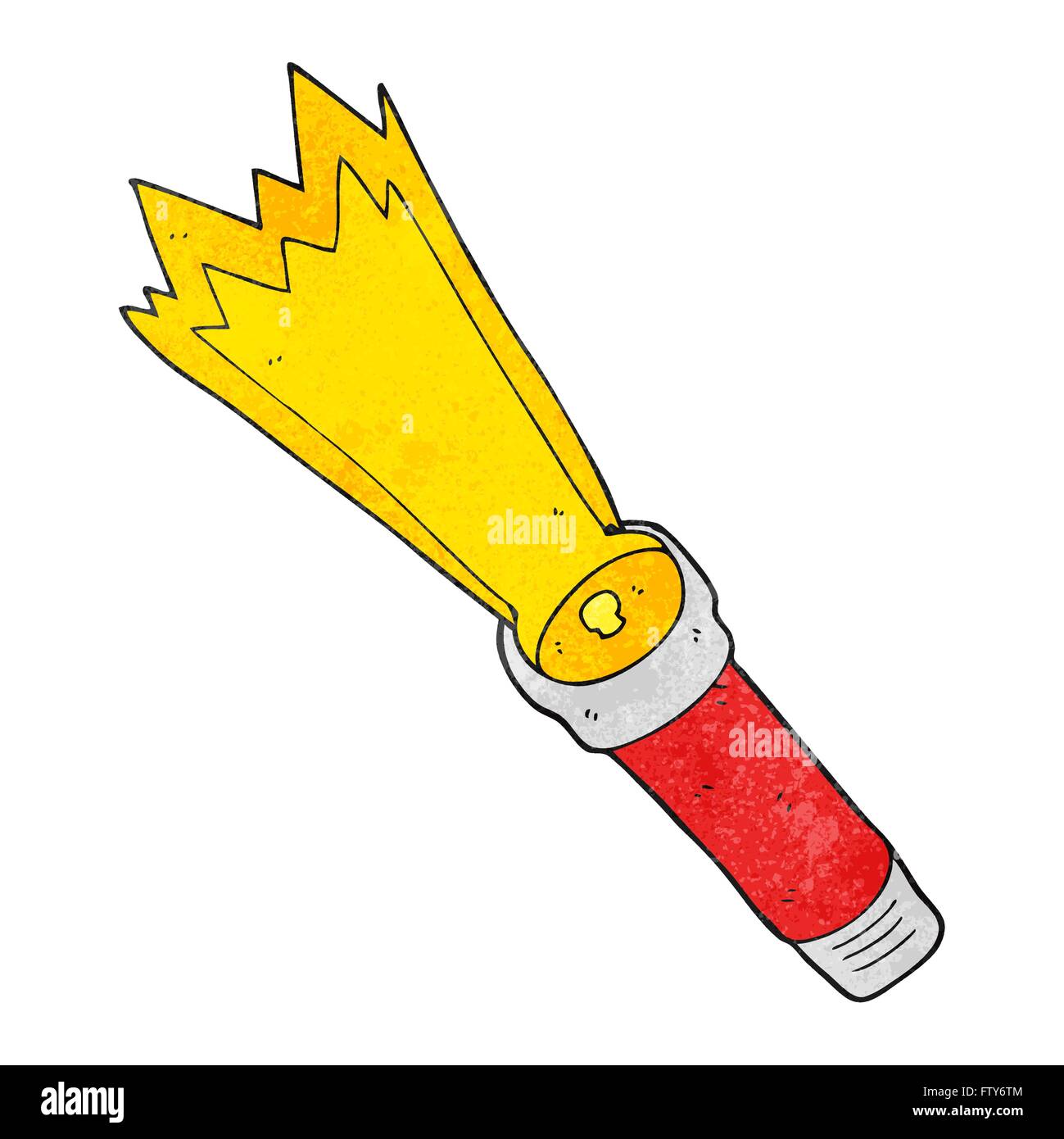 freehand textured cartoon torch Stock Vector Image & Art - Alamy
