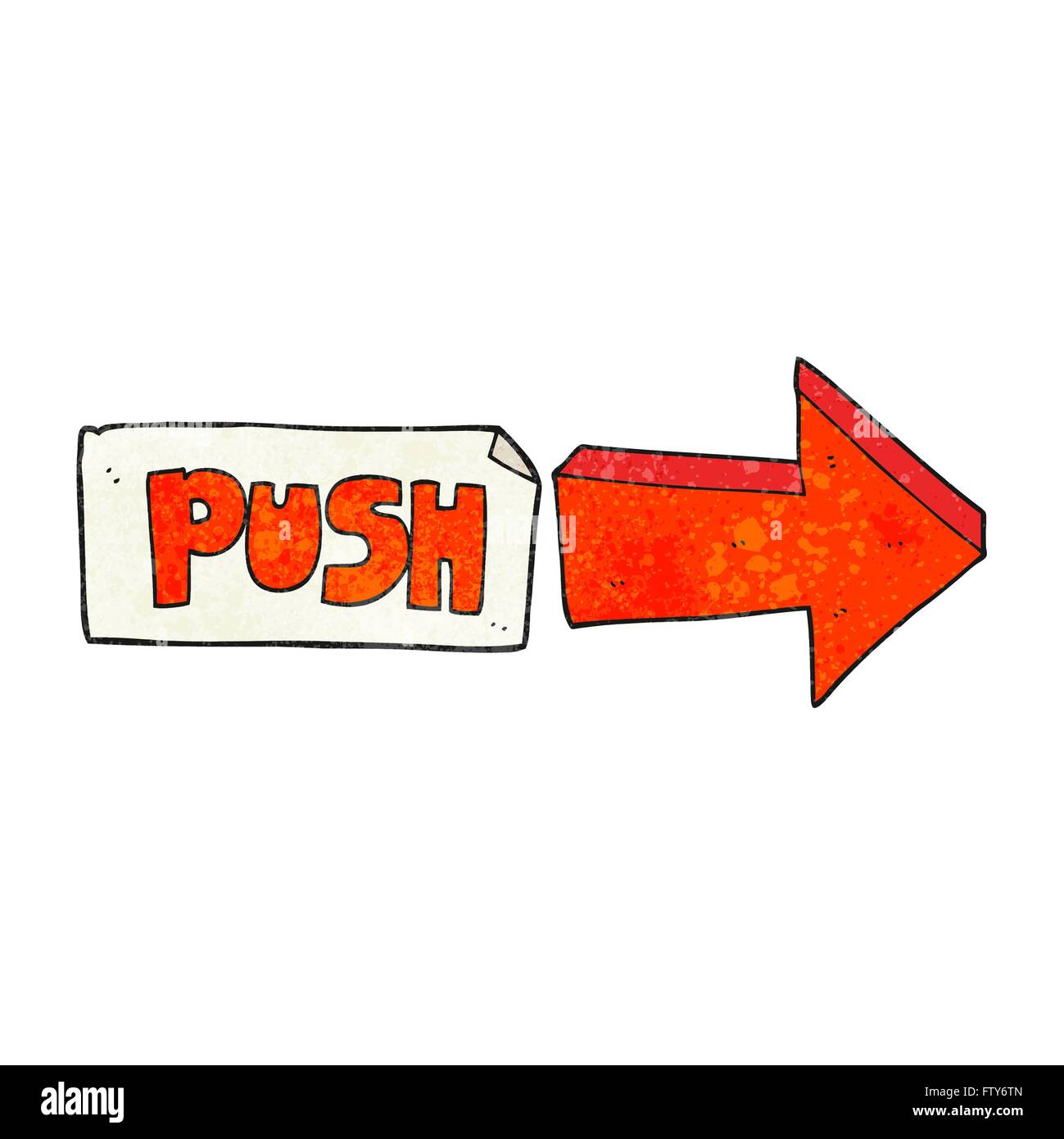 Push door sign Stock Vector Images - Alamy
