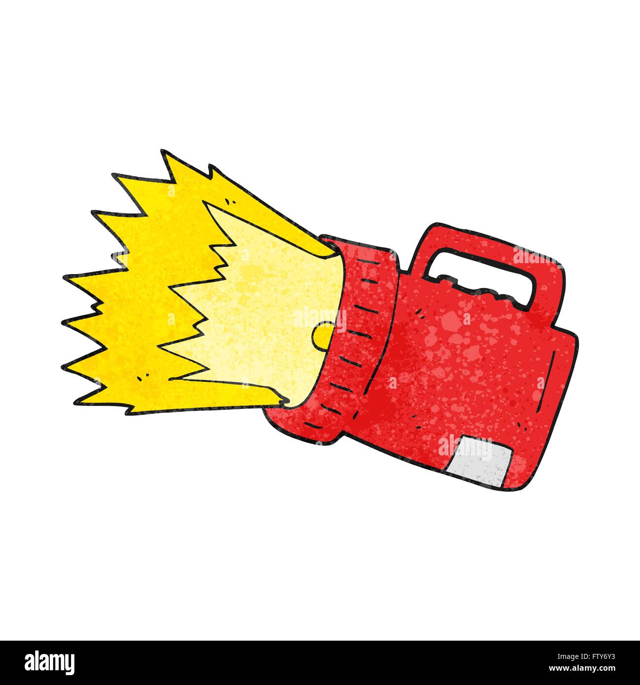 freehand textured cartoon torch Stock Vector Image & Art - Alamy