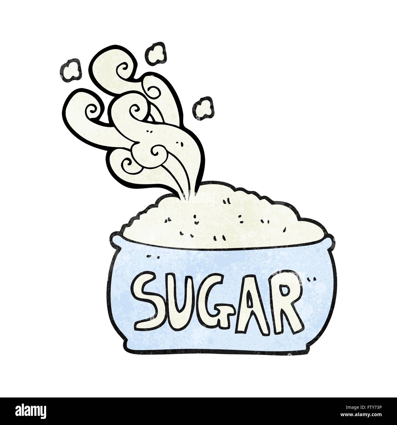 freehand textured cartoon sugar bowl Stock Vector Image & Art - Alamy