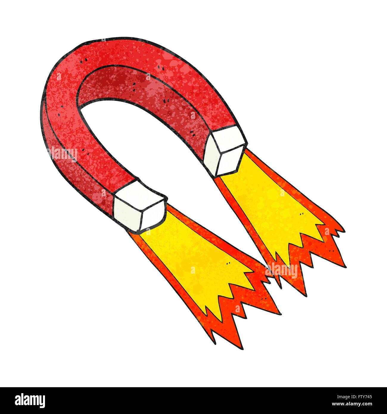 freehand textured cartoon magnet Stock Vector Image & Art - Alamy