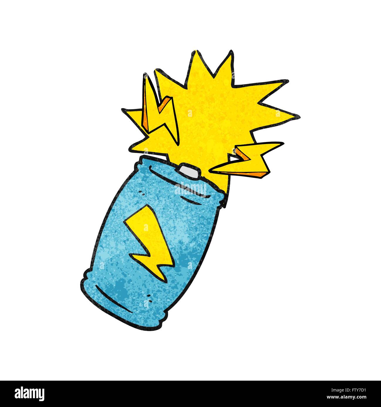 freehand textured cartoon battery sparking Stock Vector Image & Art - Alamy