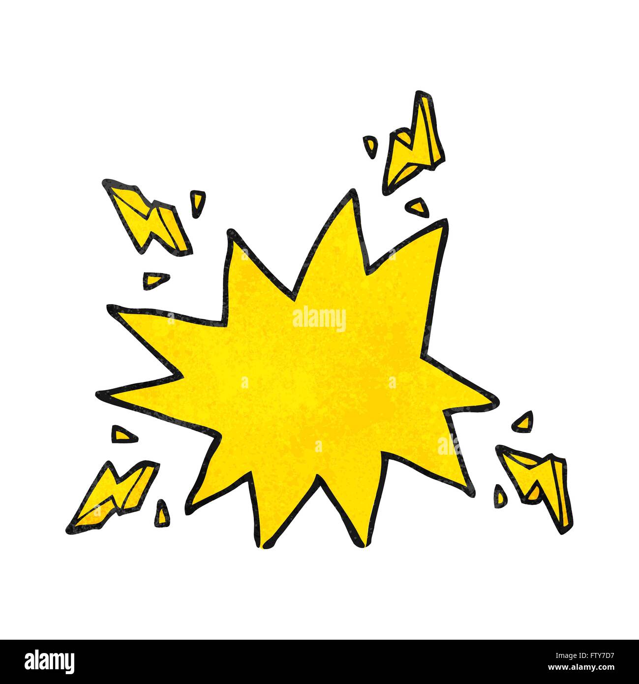 freehand textured cartoon electrical sparks Stock Vector Image & Art ...