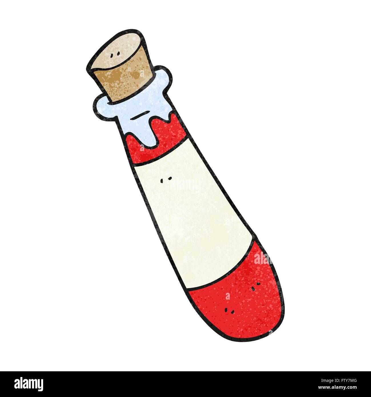 freehand textured cartoon vial of blood Stock Vector Image & Art - Alamy