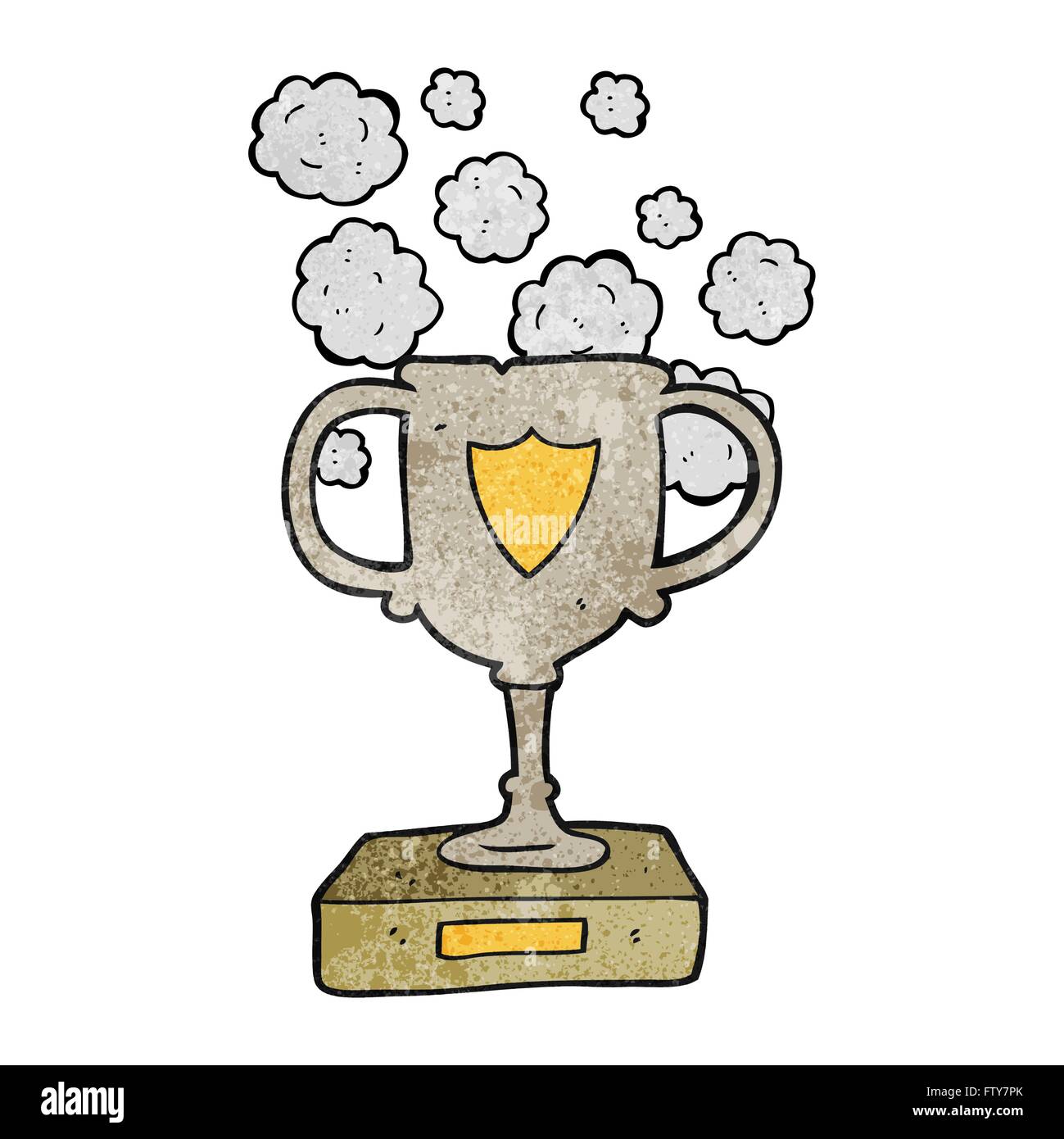 freehand textured cartoon old trophy Stock Vector Image & Art - Alamy