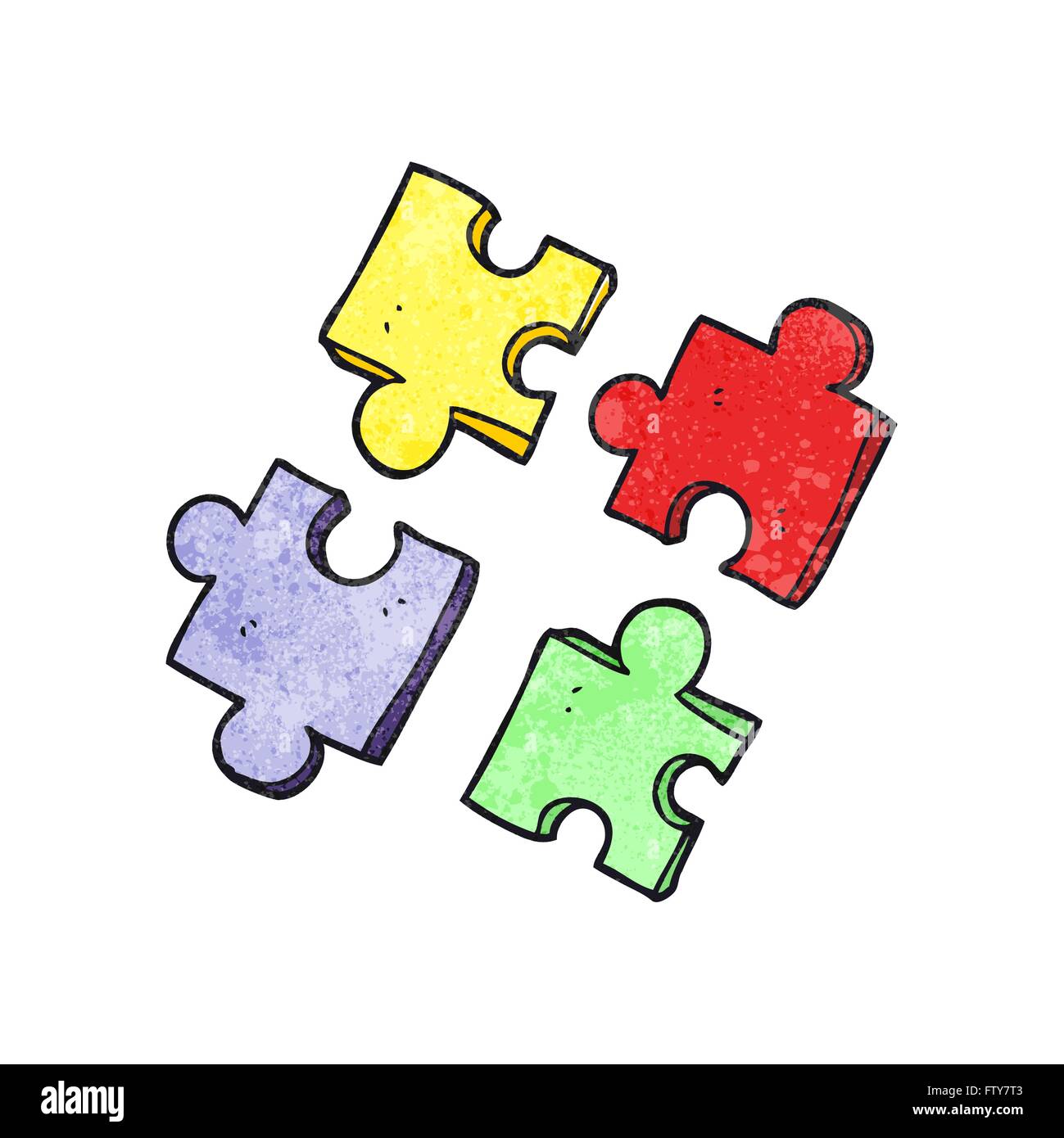 Jig saw pieces Cut Out Stock Images & Pictures - Alamy