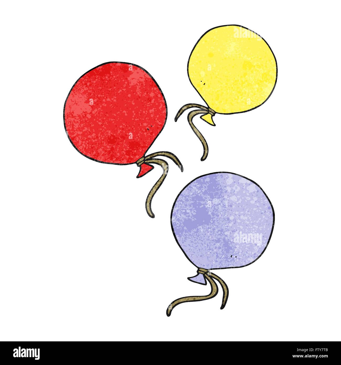 freehand textured cartoon balloons Stock Vector Image & Art - Alamy