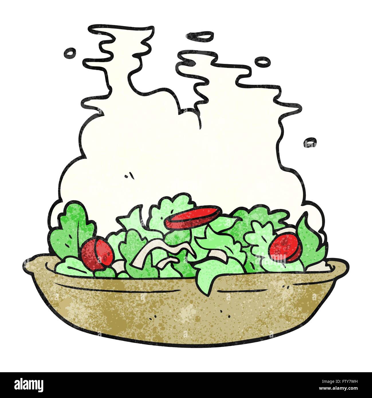 freehand textured cartoon salad Stock Vector Image & Art - Alamy