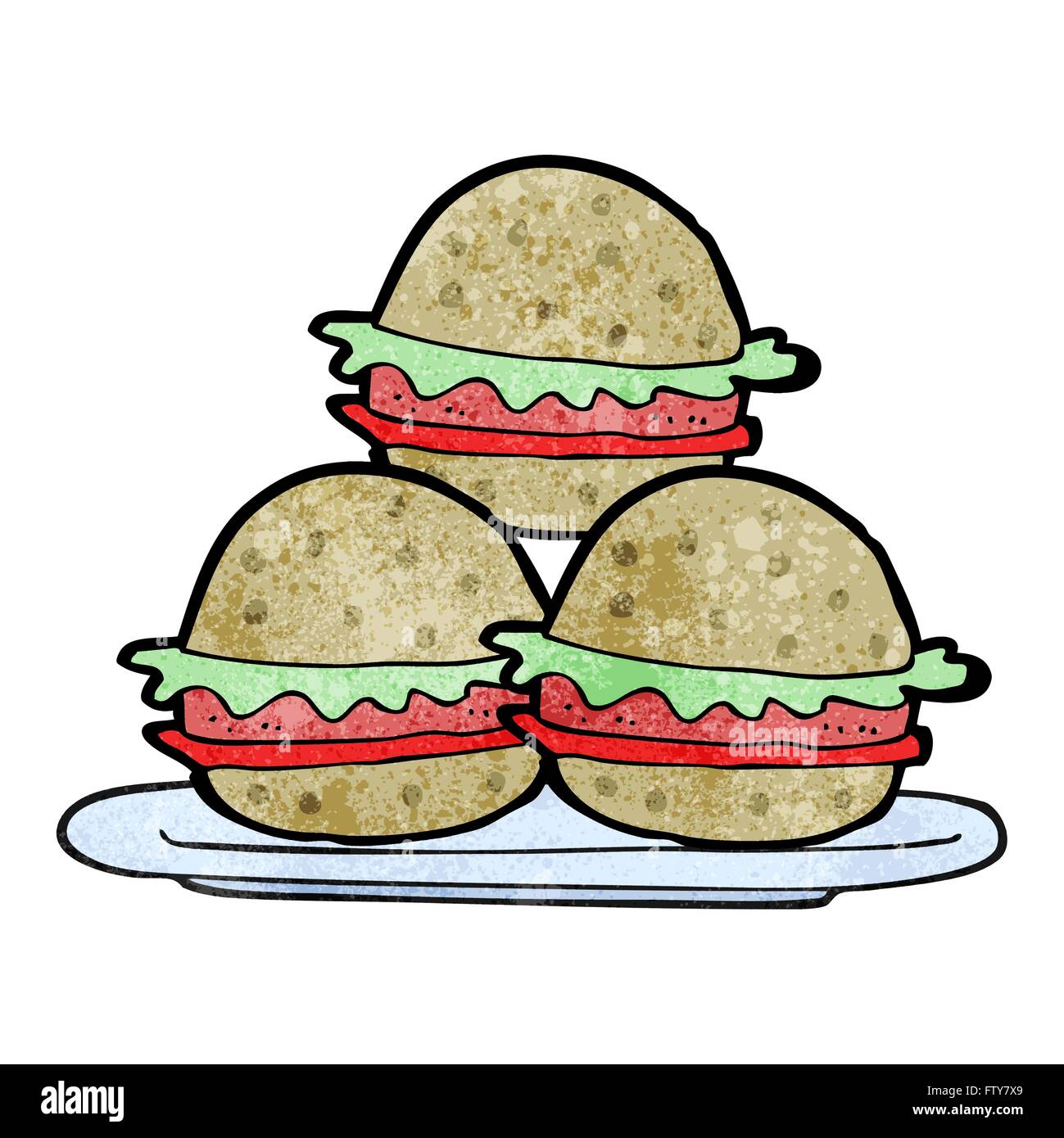 Stack of burgers Stock Vector Images - Alamy