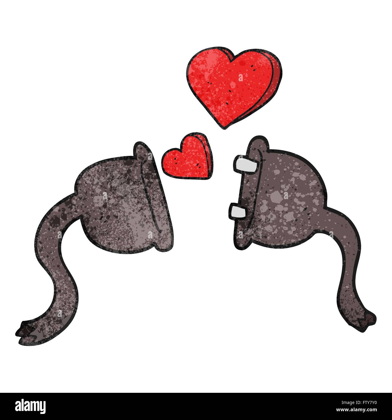 freehand textured cartoon electrical plugs Stock Vector Image & Art - Alamy