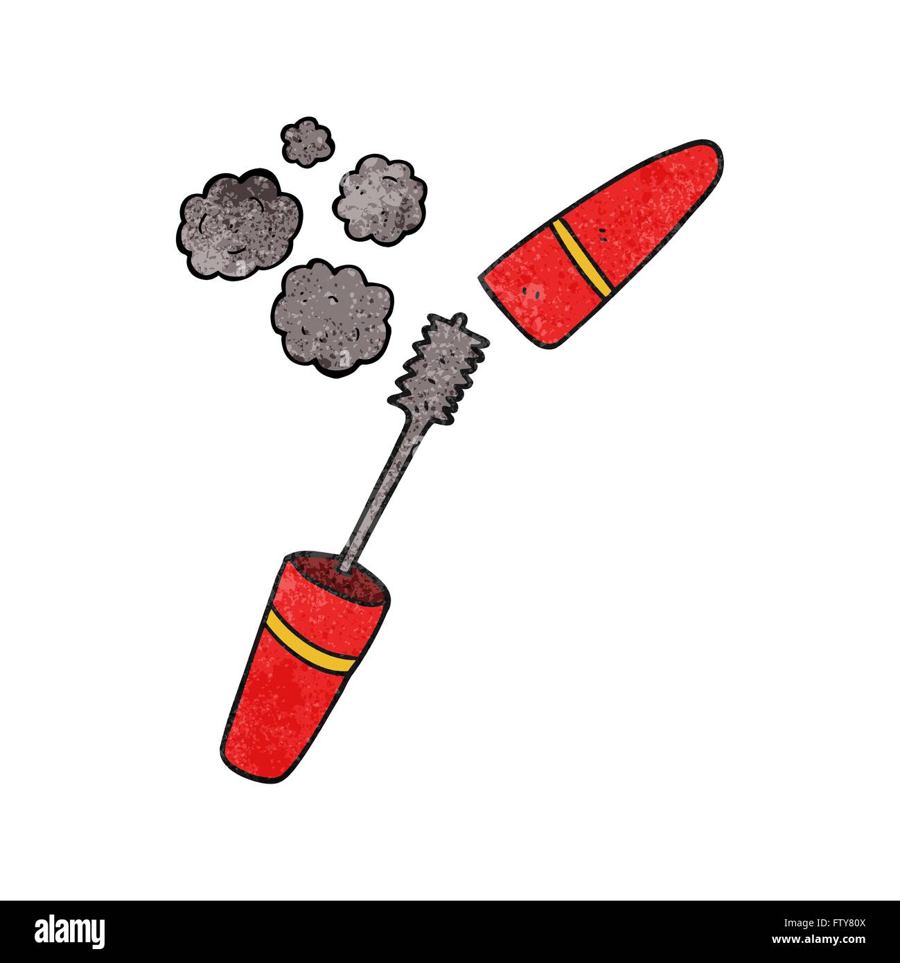 freehand textured cartoon mascara Stock Vector Image & Art - Alamy