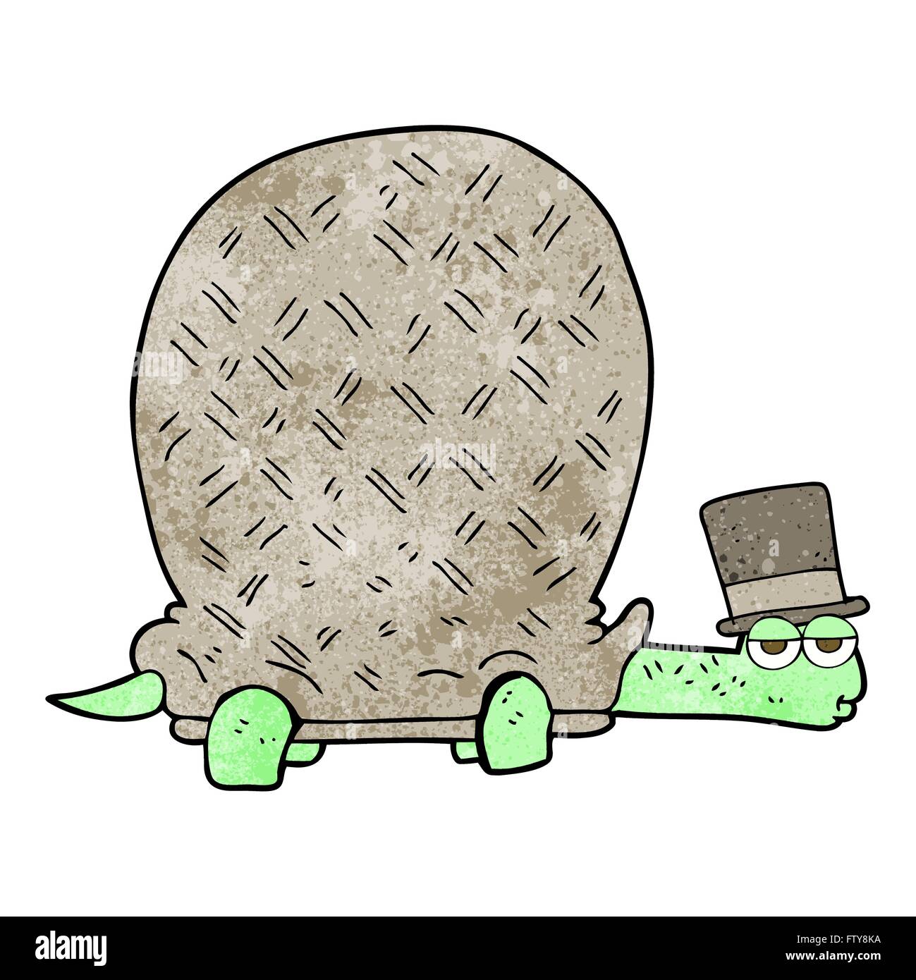 freehand textured cartoon tortoise Stock Vector Image & Art - Alamy
