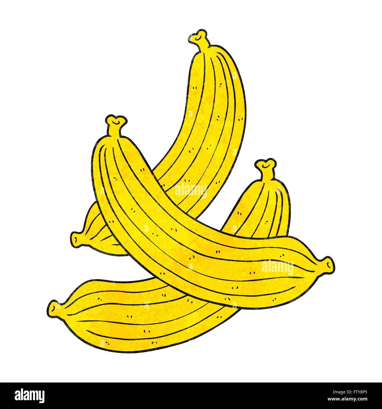 freehand textured cartoon bananas Stock Vector Image & Art - Alamy