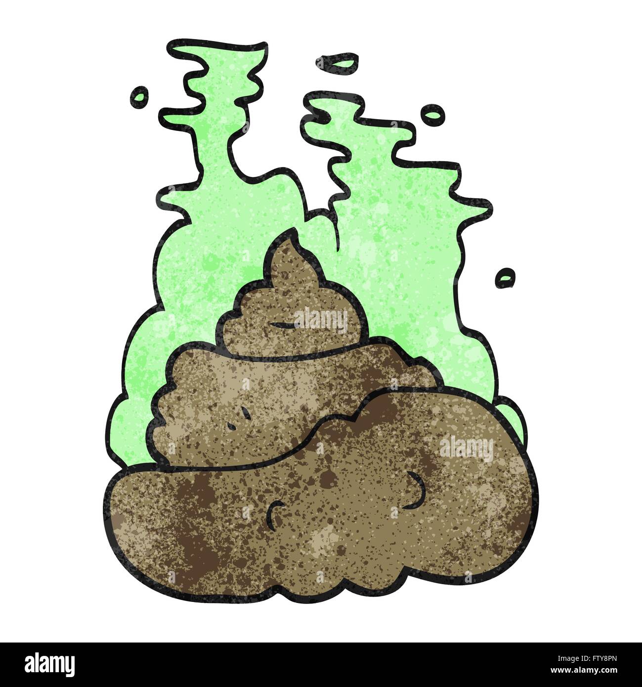 freehand textured cartoon gross poop Stock Vector Image & Art - Alamy