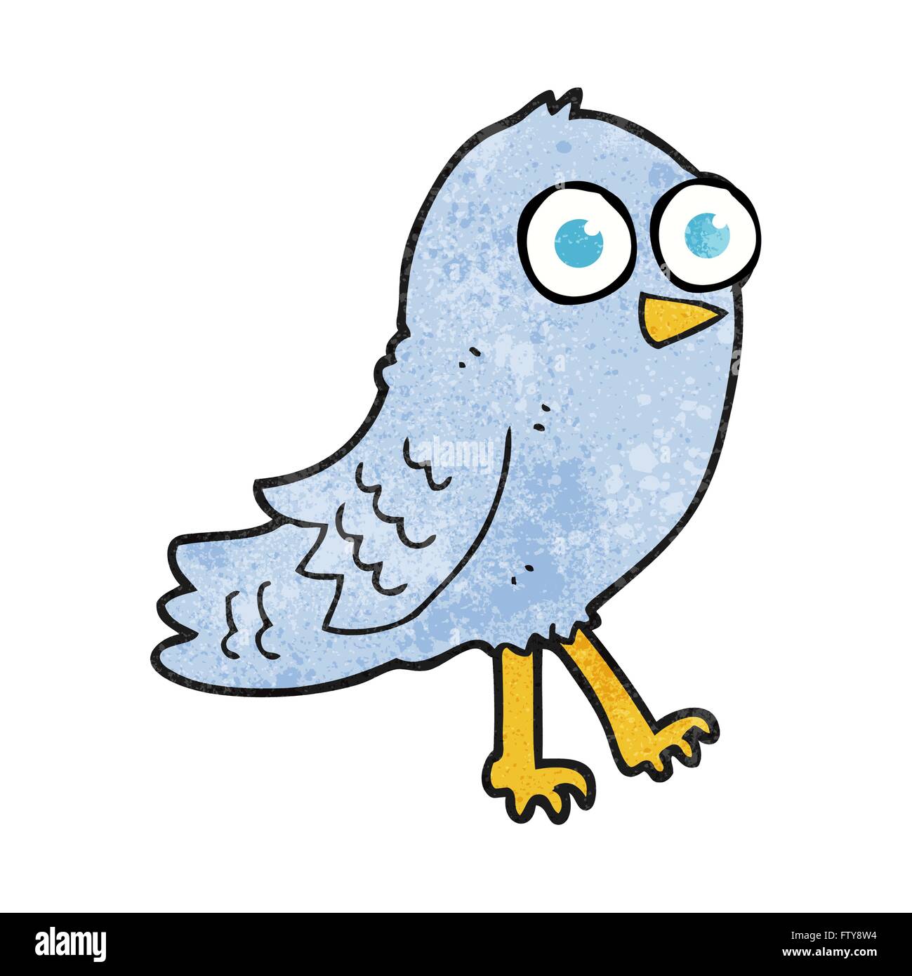 freehand textured cartoon bird Stock Vector Image & Art - Alamy
