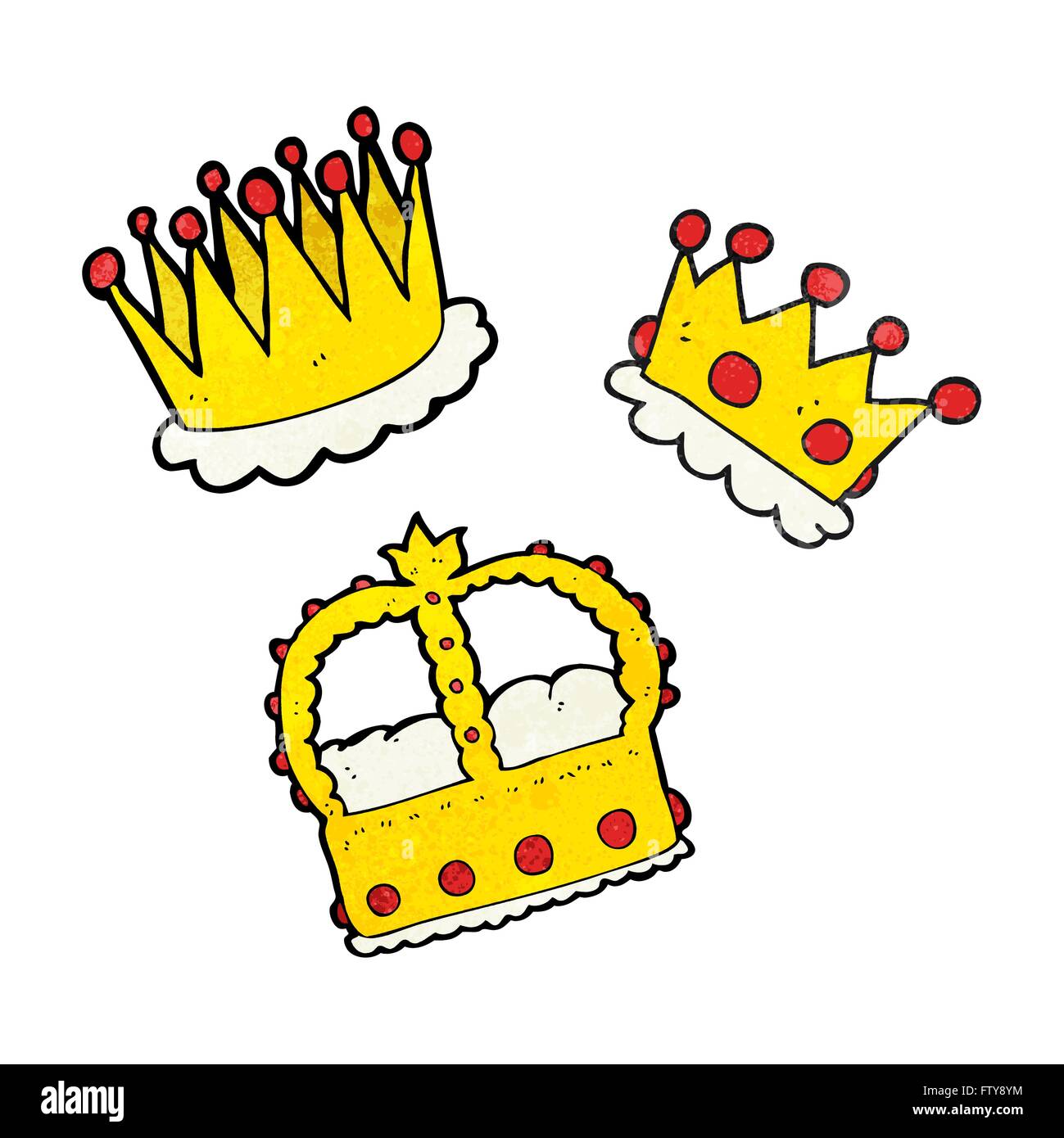 Freehand drawn cartoon queen crown hi-res stock photography and images ...