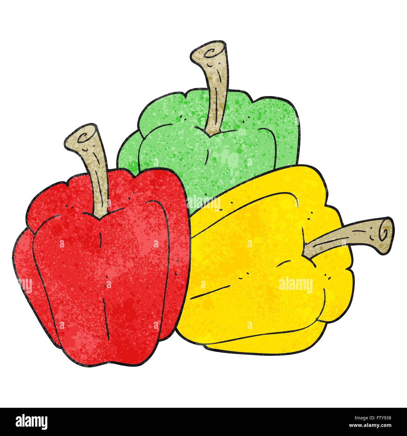 freehand drawn texture cartoon pepper Stock Vector Image & Art - Alamy