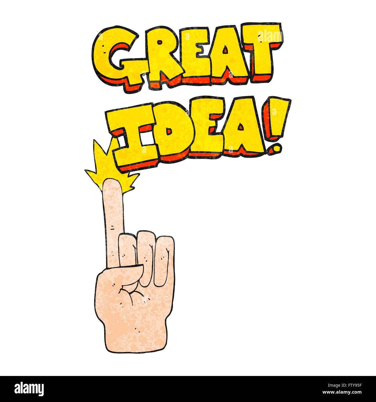 freehand drawn texture cartoon great idea symbol Stock Vector Image ...