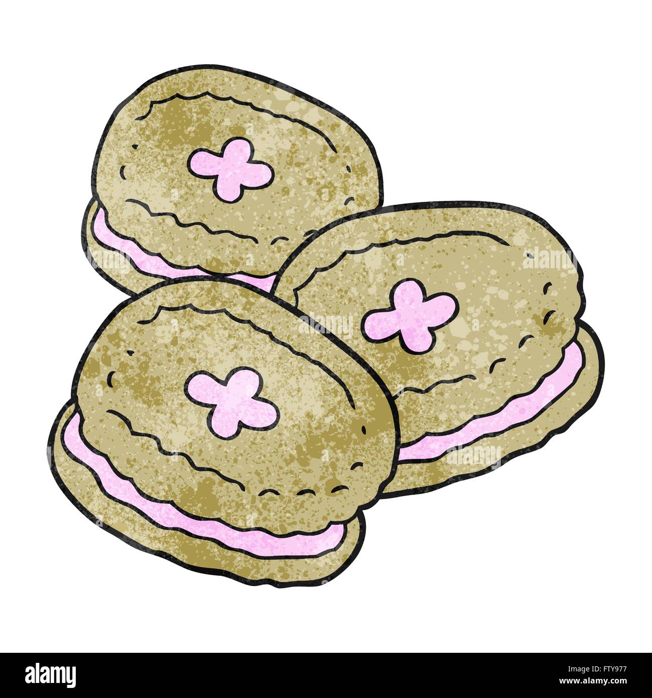 freehand drawn texture cartoon biscuits Stock Vector Image & Art - Alamy