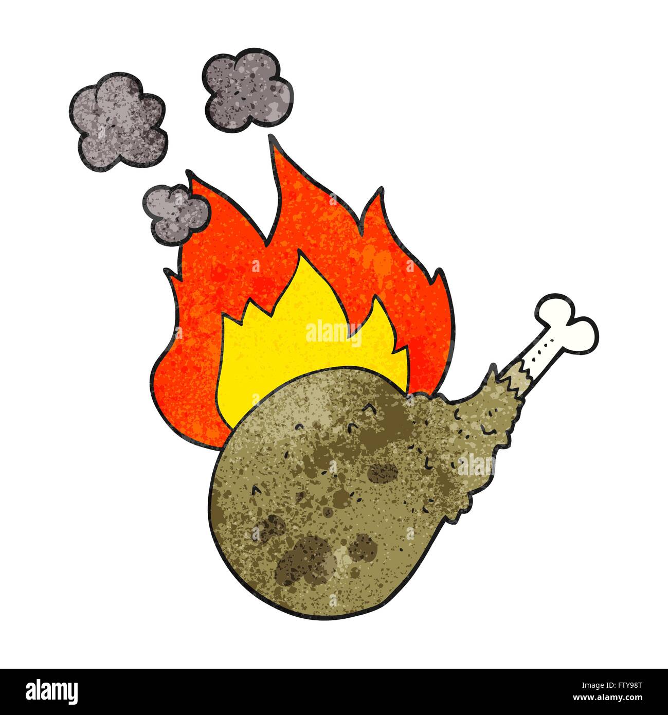 freehand drawn texture cartoon cooked meat Stock Vector Image & Art - Alamy