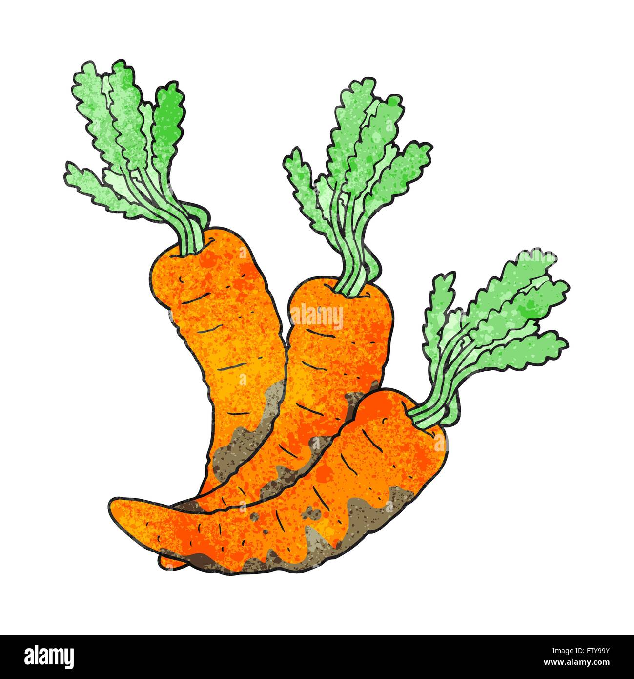 freehand drawn texture cartoon carrots Stock Vector Image & Art - Alamy