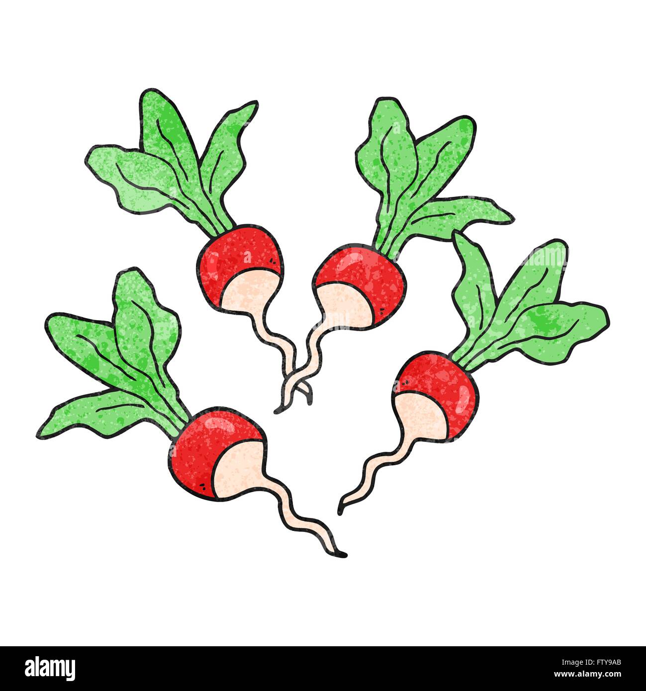 freehand drawn texture cartoon radishes Stock Vector Image & Art - Alamy