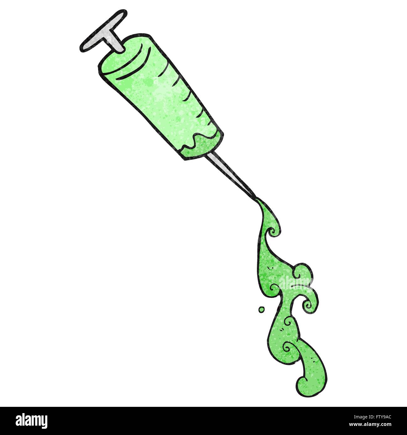 freehand drawn texture cartoon medical needle Stock Vector Image & Art ...