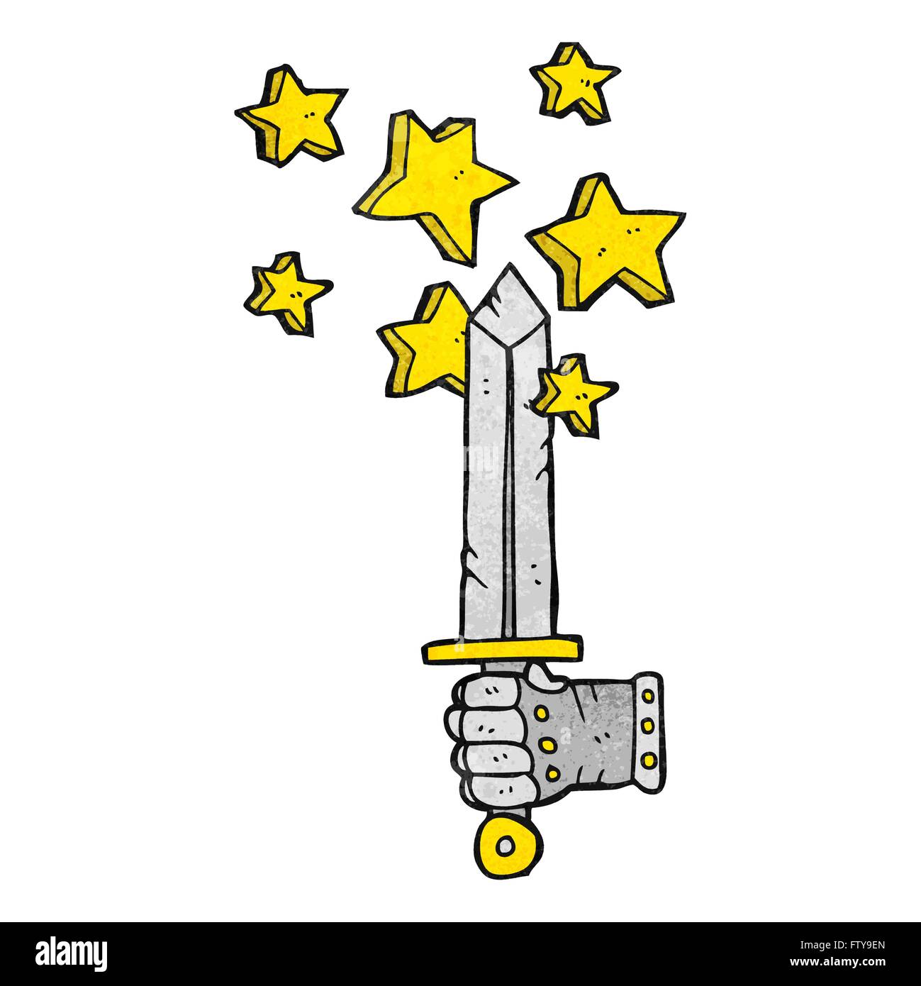 Freehand drawn cartoon hand sword hi-res stock photography and images ...