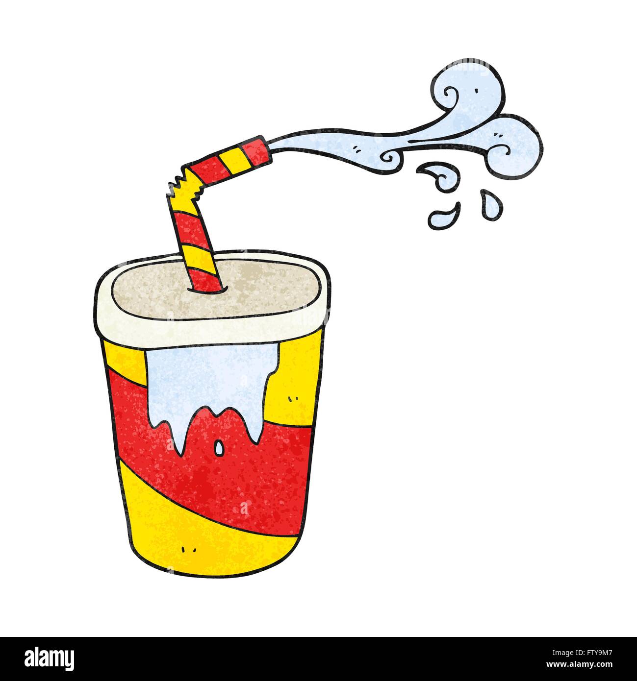 freehand drawn texture cartoon soda Stock Vector Image & Art - Alamy