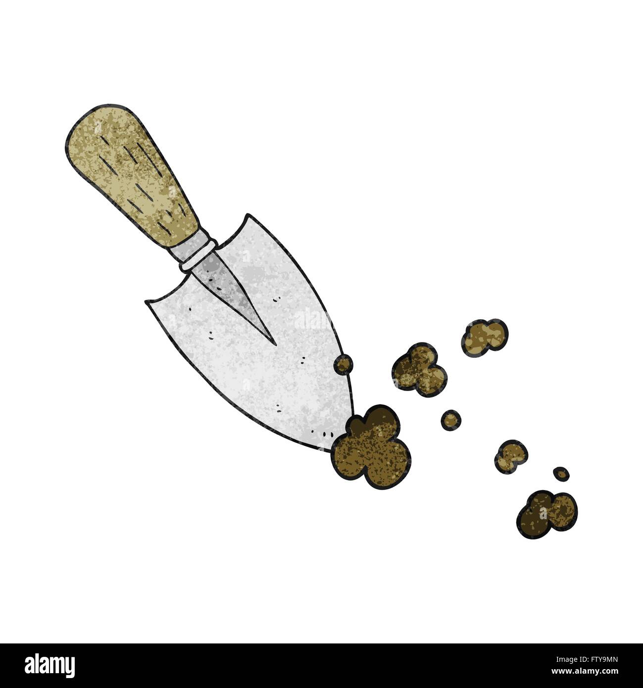 freehand drawn texture cartoon garden trowel Stock Vector Image & Art ...