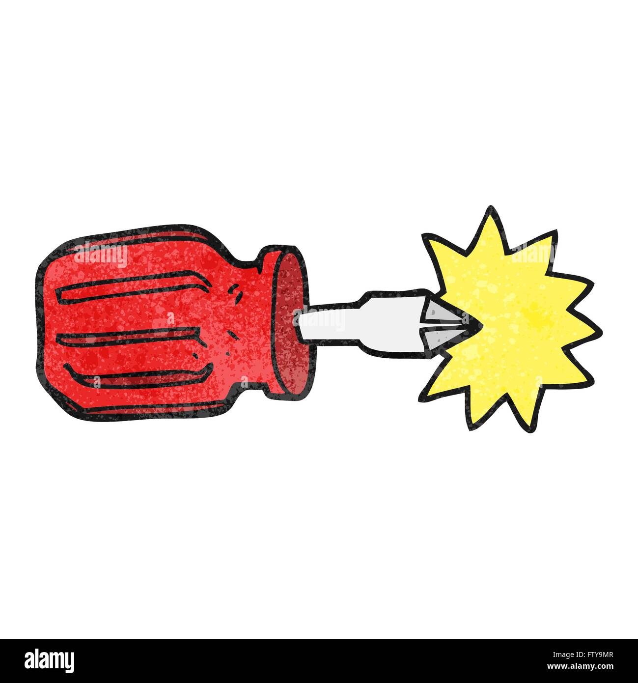 freehand drawn texture cartoon screwdriver Stock Vector Image & Art - Alamy