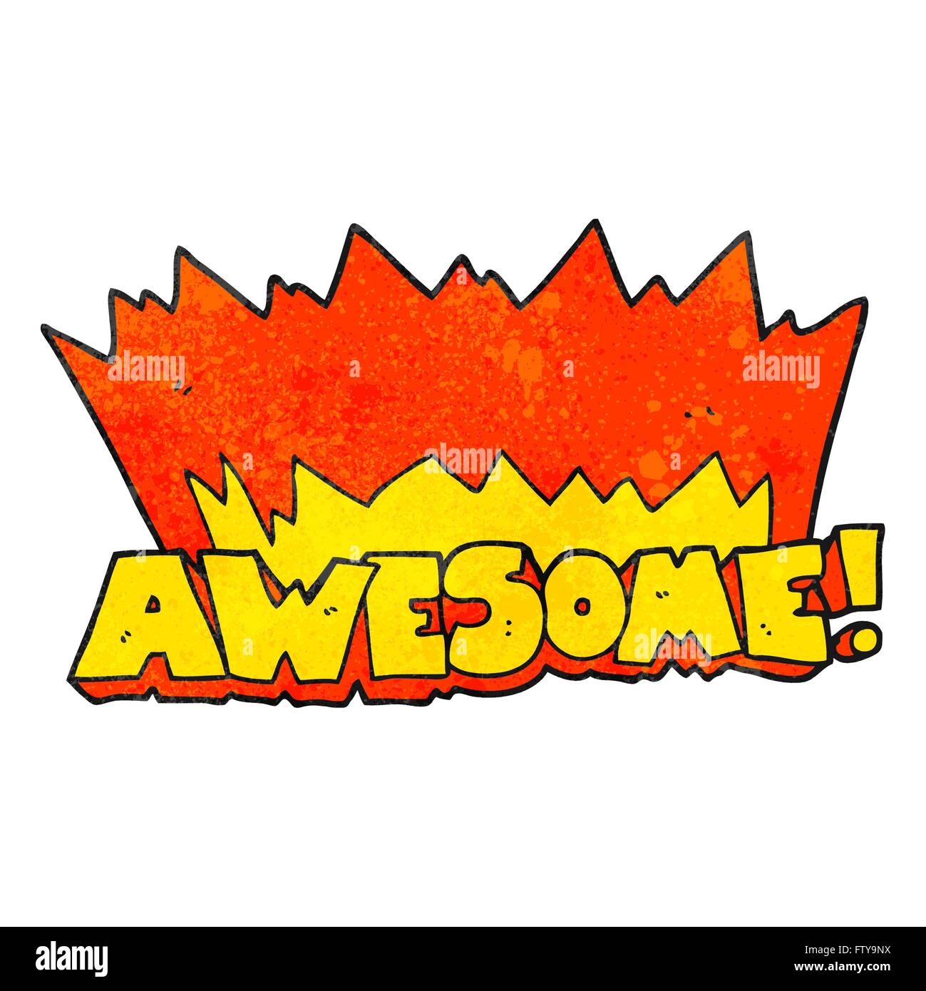 awesome freehand drawn texture cartoon symbol Stock Vector Image & Art ...