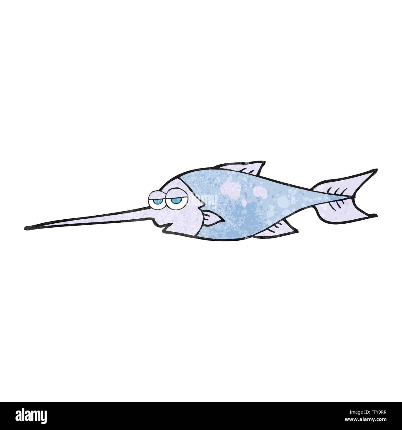 freehand drawn texture cartoon swordfish Stock Vector Image & Art - Alamy