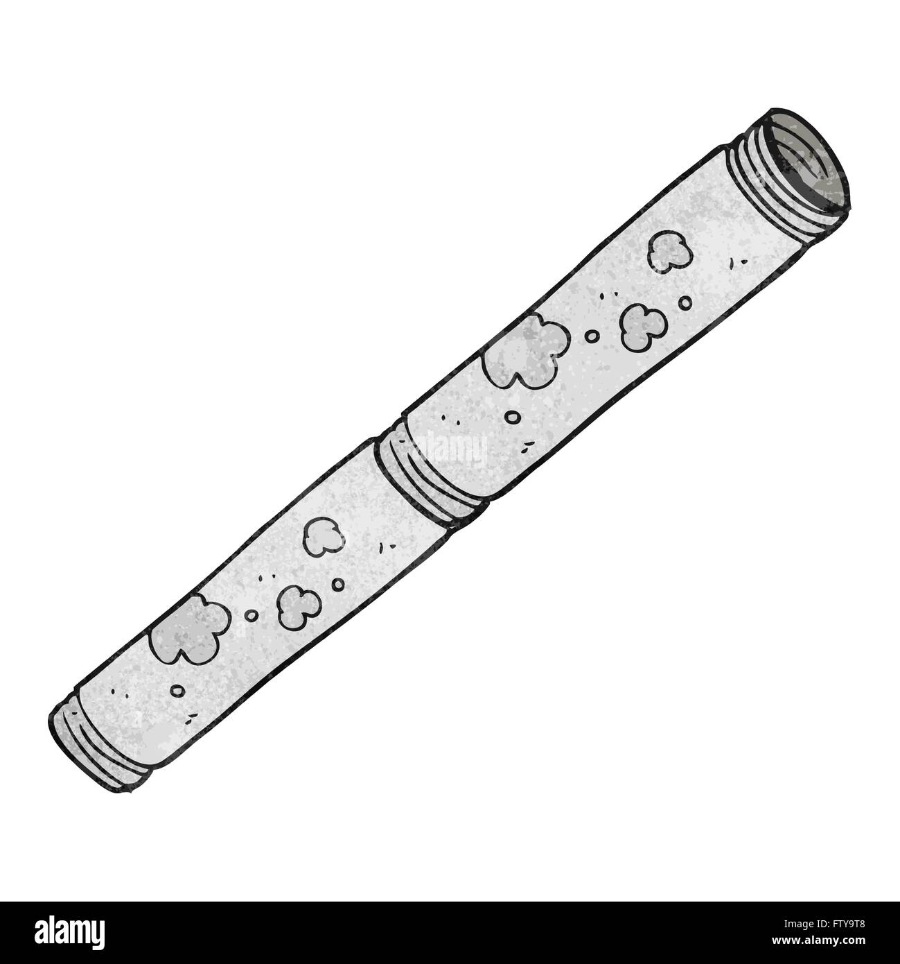 freehand drawn texture cartoon old pipe Stock Vector Image & Art - Alamy