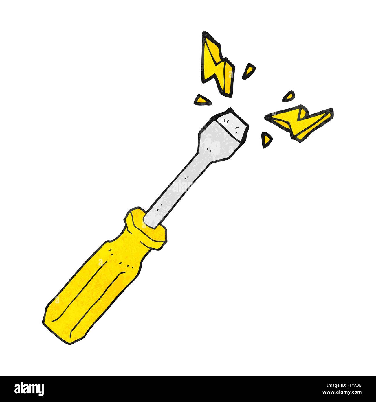 freehand drawn texture cartoon screwdriver Stock Vector Image & Art - Alamy