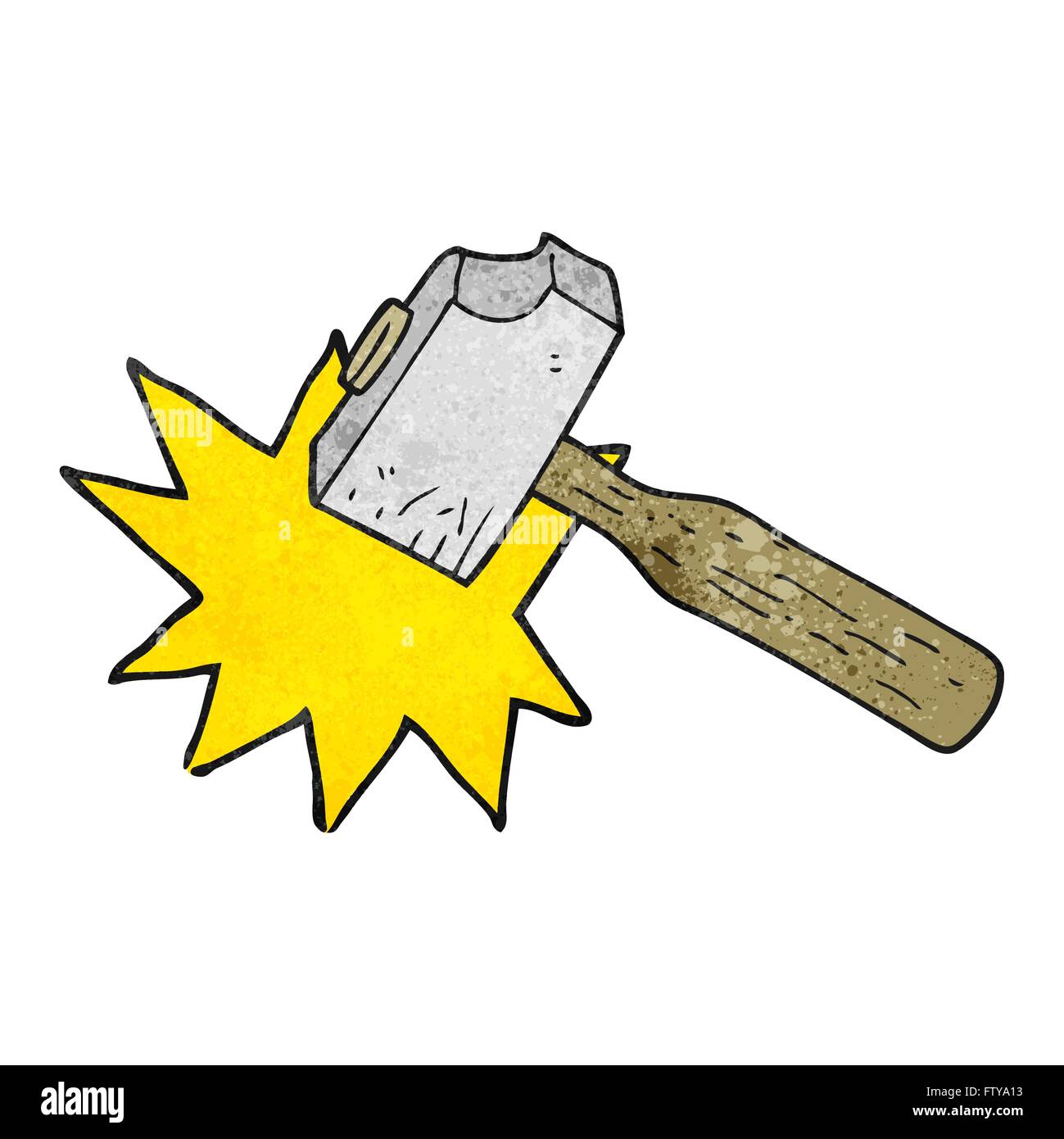 freehand drawn texture cartoon mallet Stock Vector Image & Art - Alamy