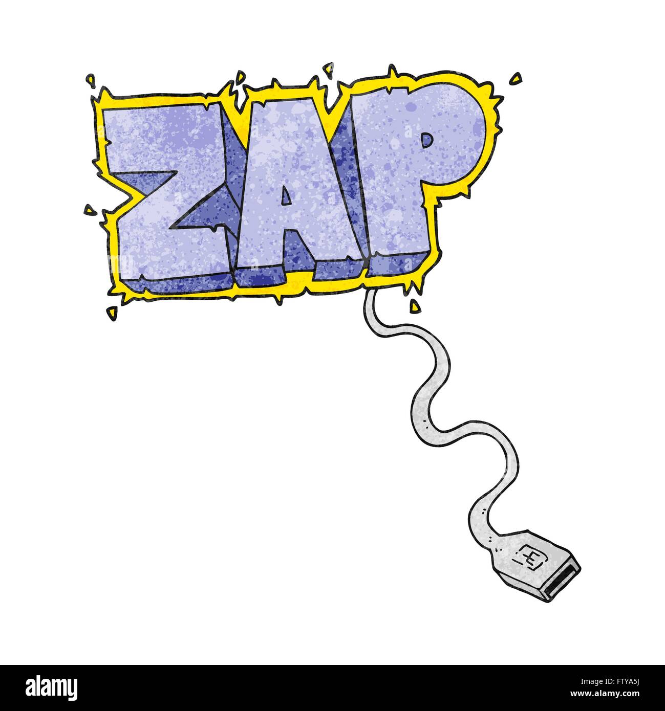 freehand drawn texture cartoon usb cable Stock Vector Image & Art - Alamy