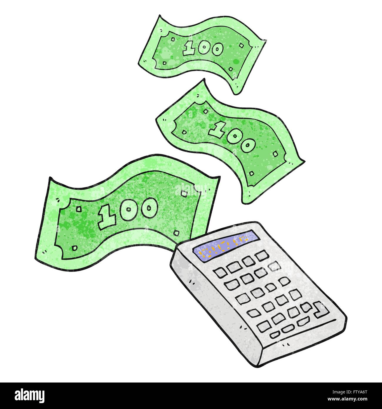 Freehand drawn cartoon hand counting hi-res stock photography and ...