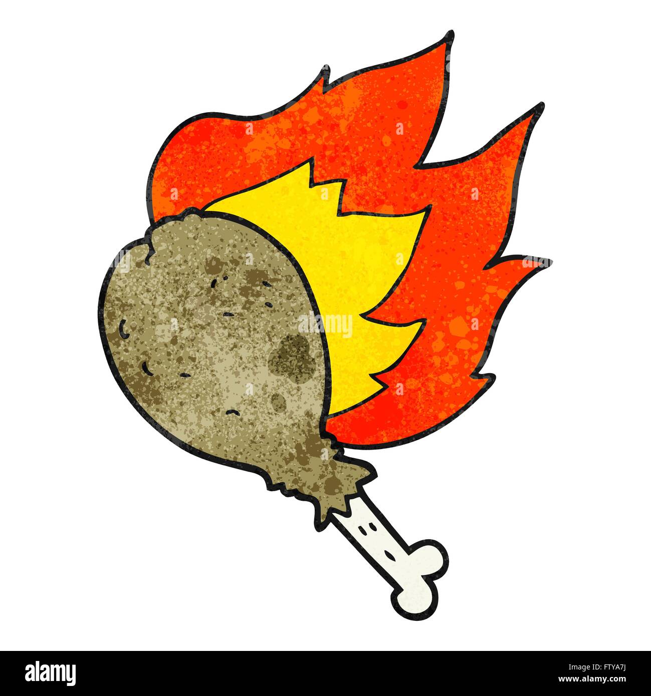 freehand drawn texture cartoon chicken leg Stock Vector Image & Art - Alamy