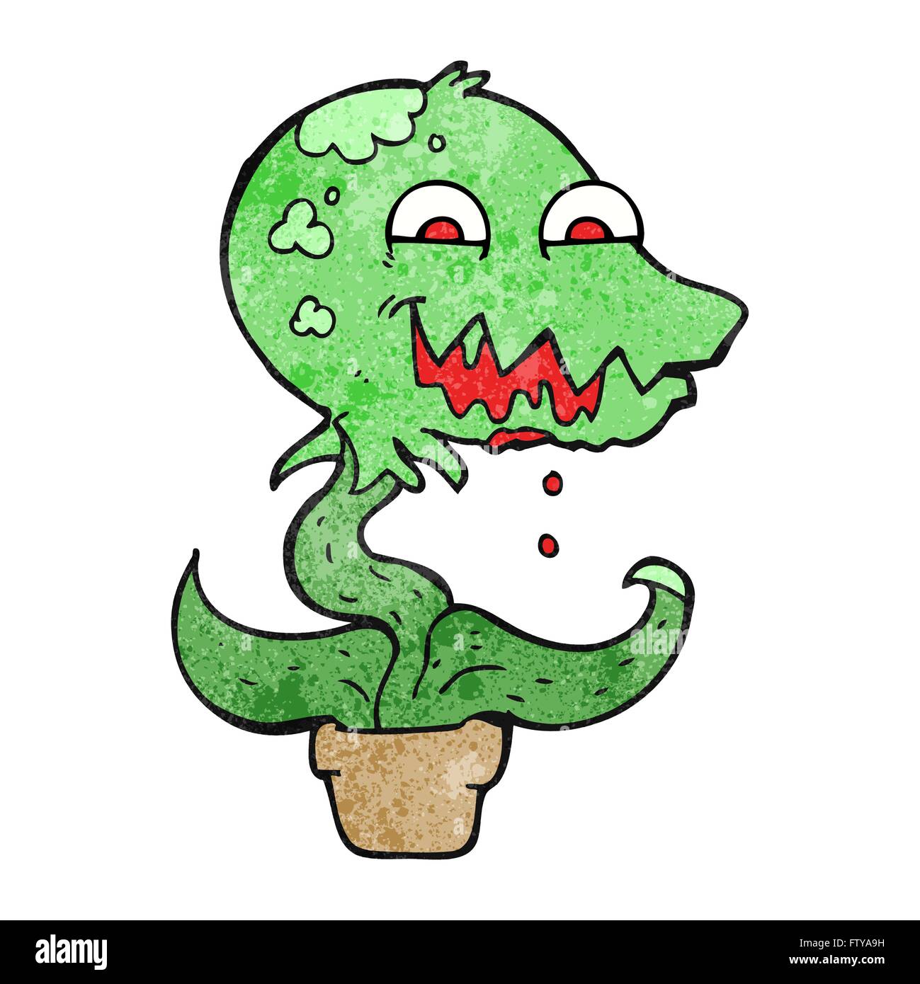 freehand drawn texture cartoon monster plant Stock Vector Image & Art ...