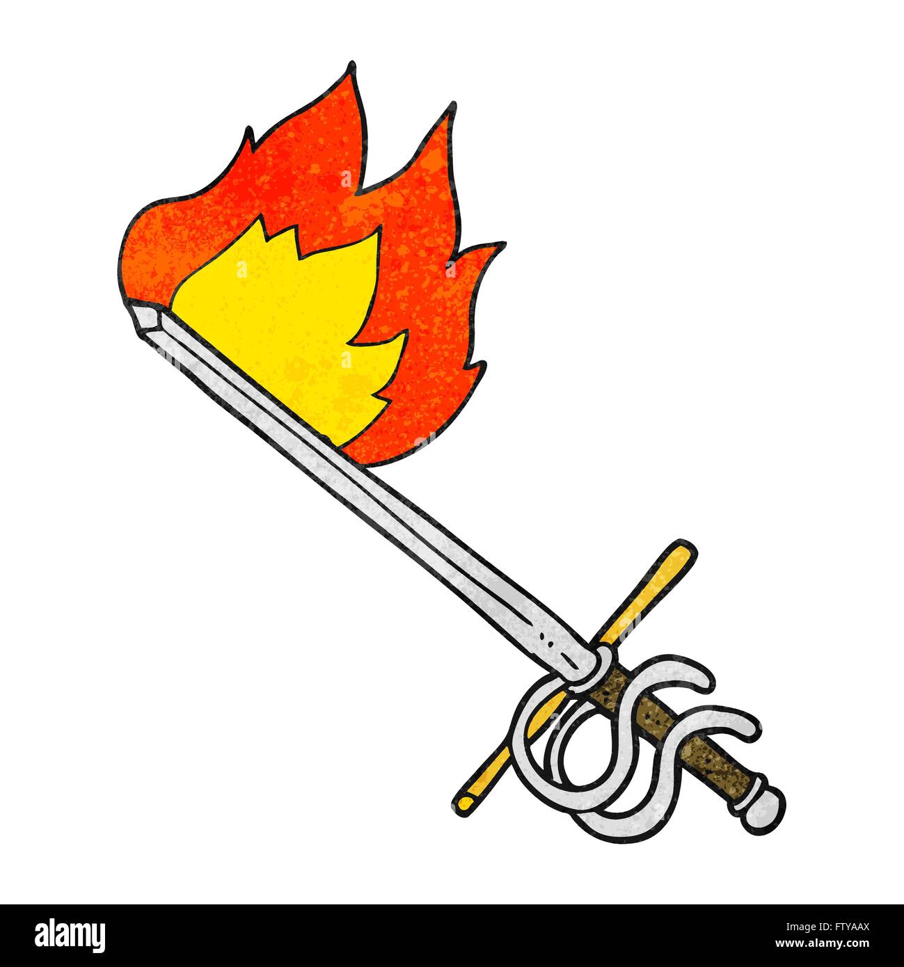 Flaming sword Stock Vector Images - Alamy
