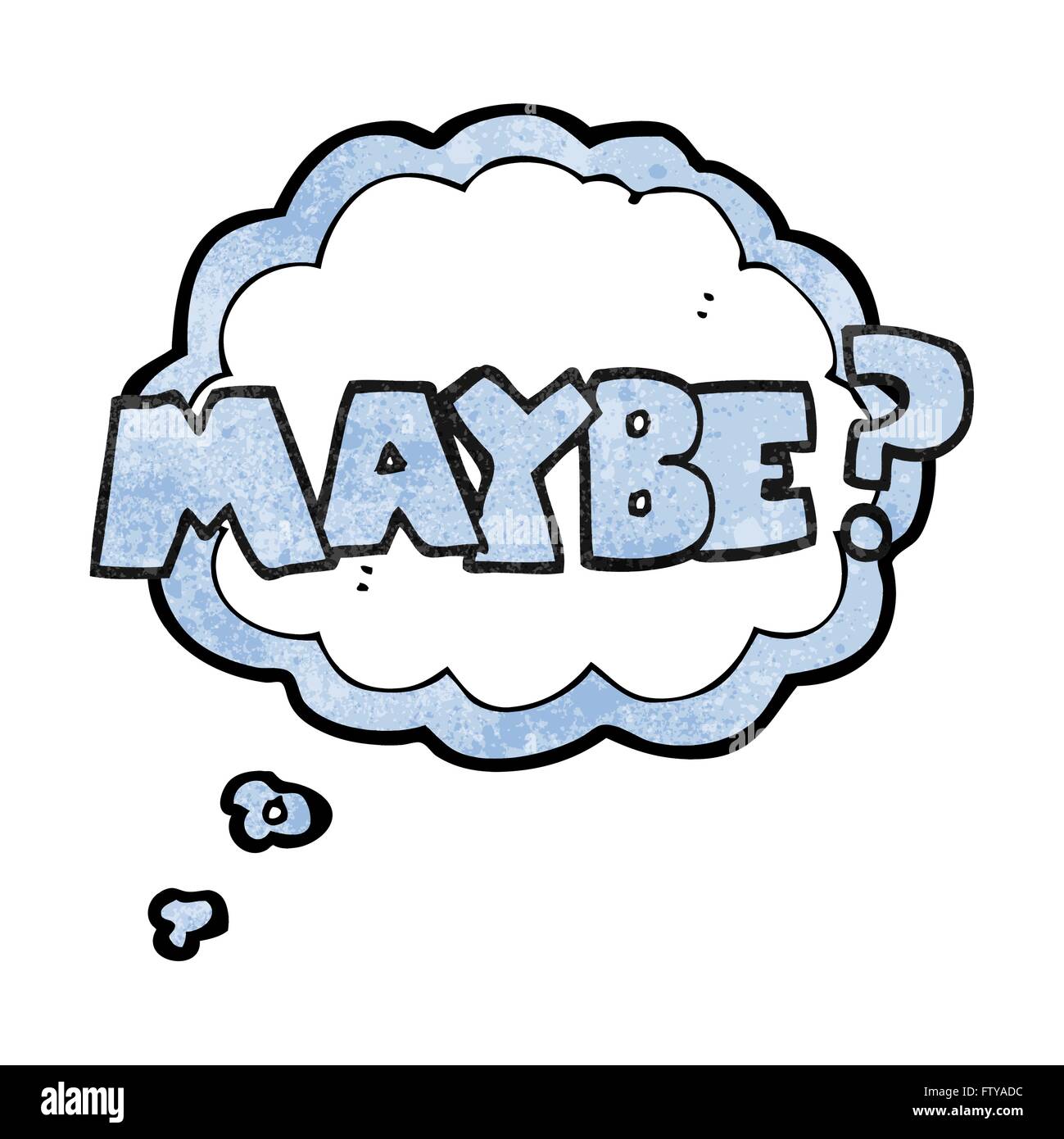 maybe freehand drawn texture cartoon symbol Stock Vector Image & Art ...