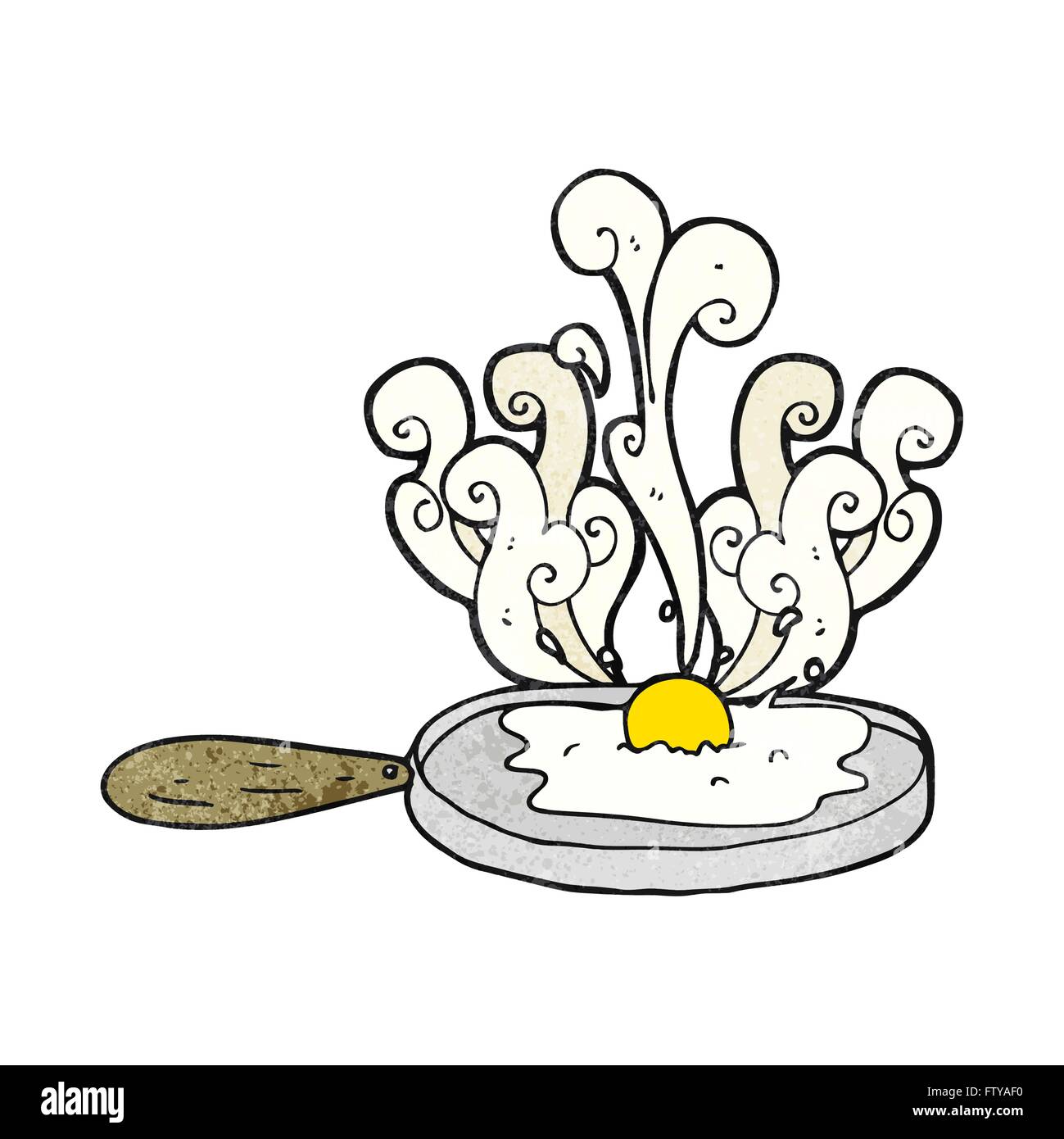 frying freehand drawn texture cartoon egg Stock Vector Image & Art - Alamy