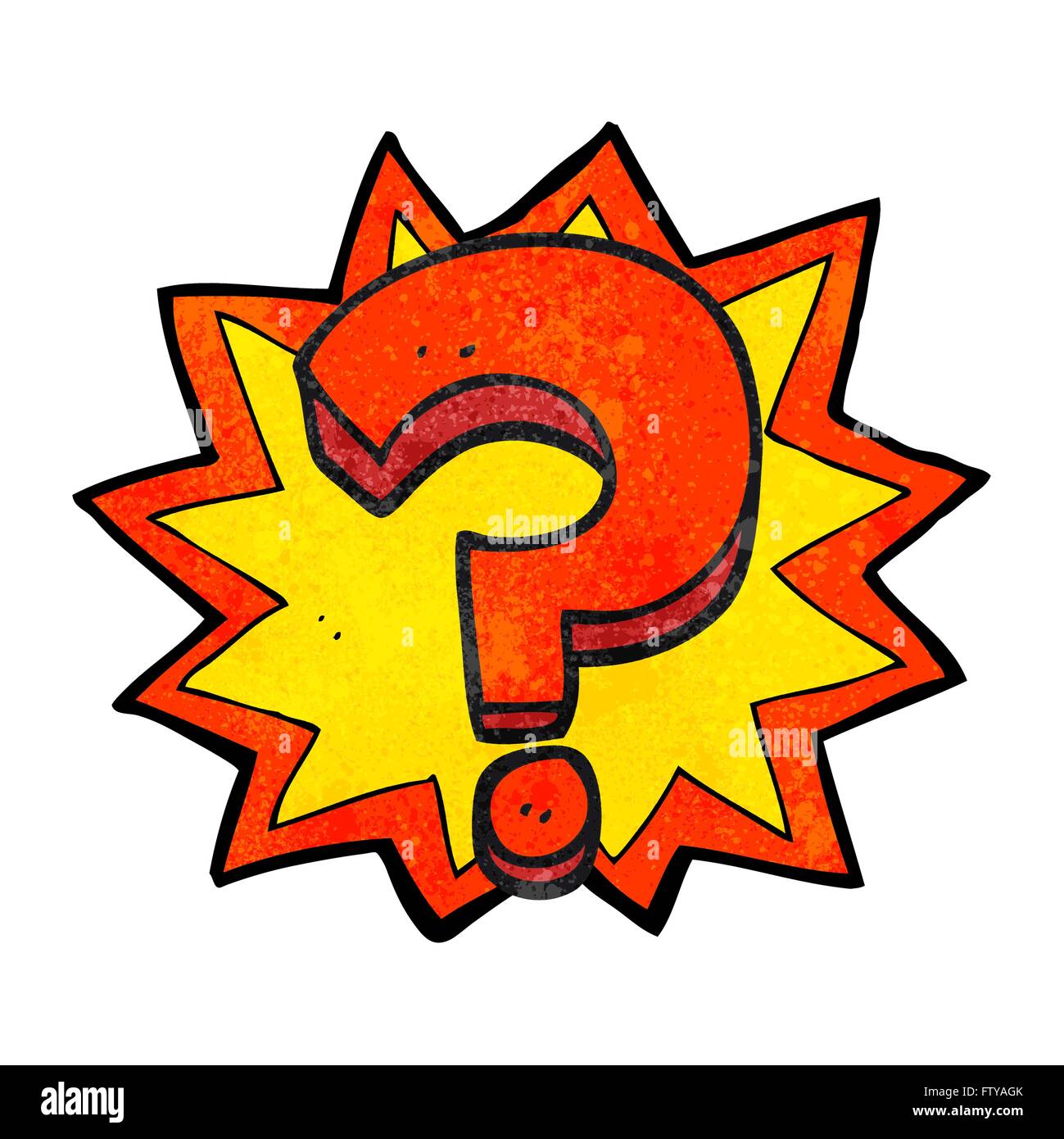 freehand drawn texture cartoon question mark Stock Vector Image & Art ...